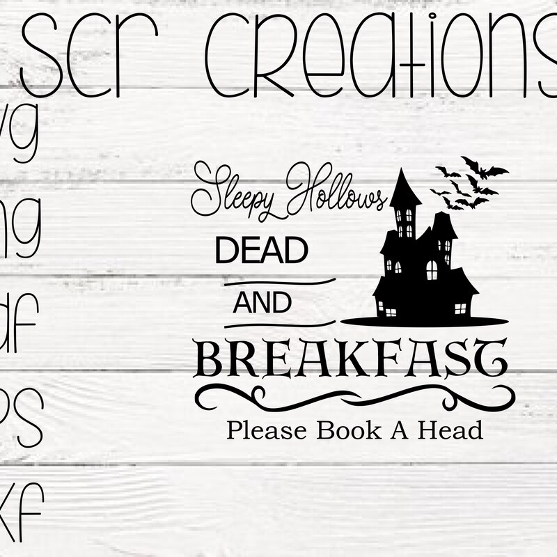 Dead and Breakfast Svg - Etsy