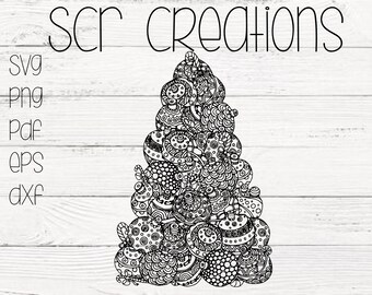 Zentangle Christmas | Etsy