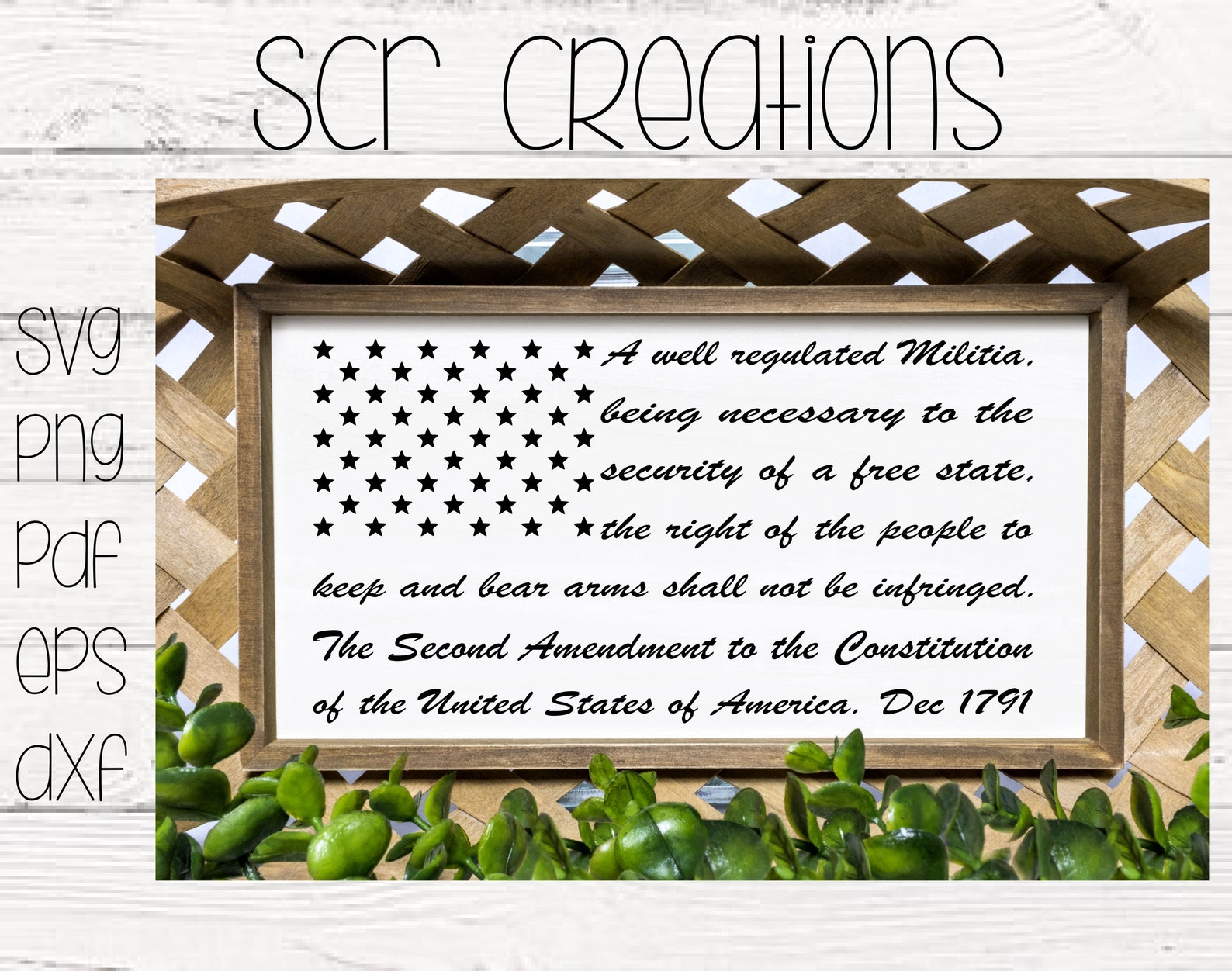 2nd Amendment Flag, Svg, Png, Pdf, Eps and Dxf Files, instant Download ...