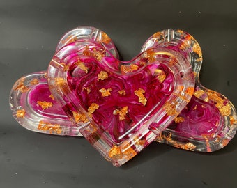 Resin Heart Ashtray - Etsy