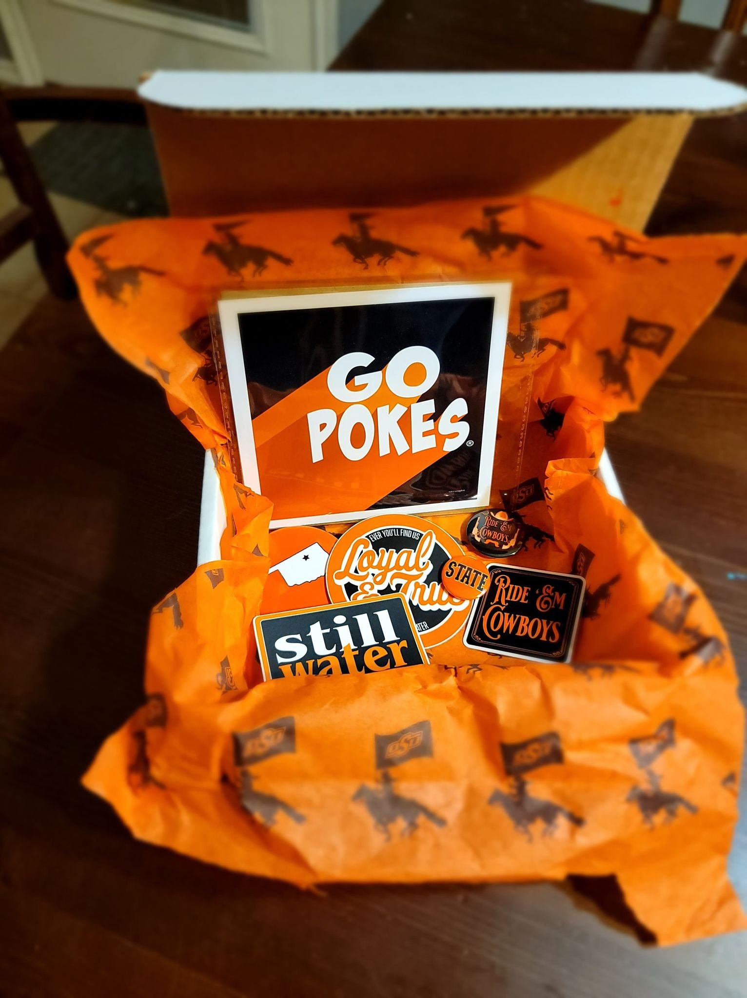 Oklahoma State Gift Box 2 Sizes Gift Boxes for Students - Etsy