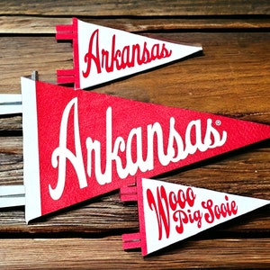 Customizable Arkansas Razorback Felt Pennants - Licensed Product | Two ...