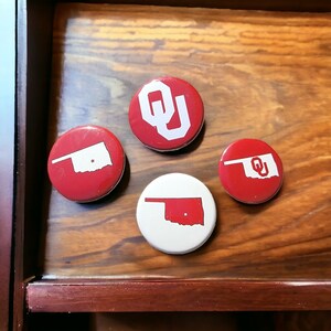 OU Sooners Pinback Buttons - Officially Licensed - Boomer Sooner | Go ...