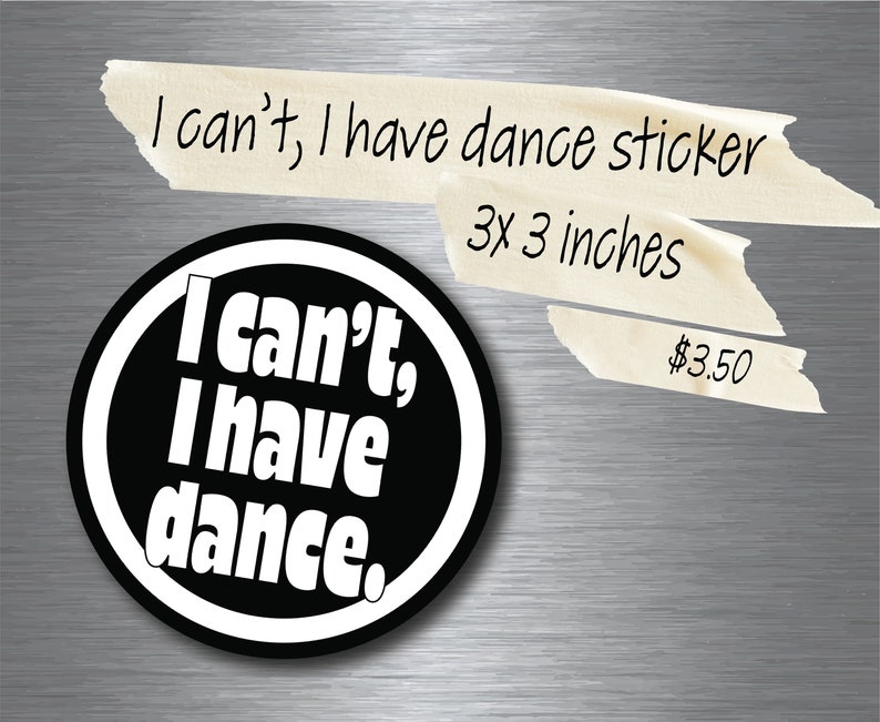 Dance Vinyl Stickers - 6 Sticker Pack or Individual Stickers - 5678 ...