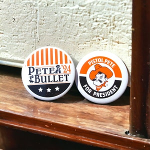 Oklahoma State Pinback Buttons | Licensed Product | OSU Cowboys | Go ...