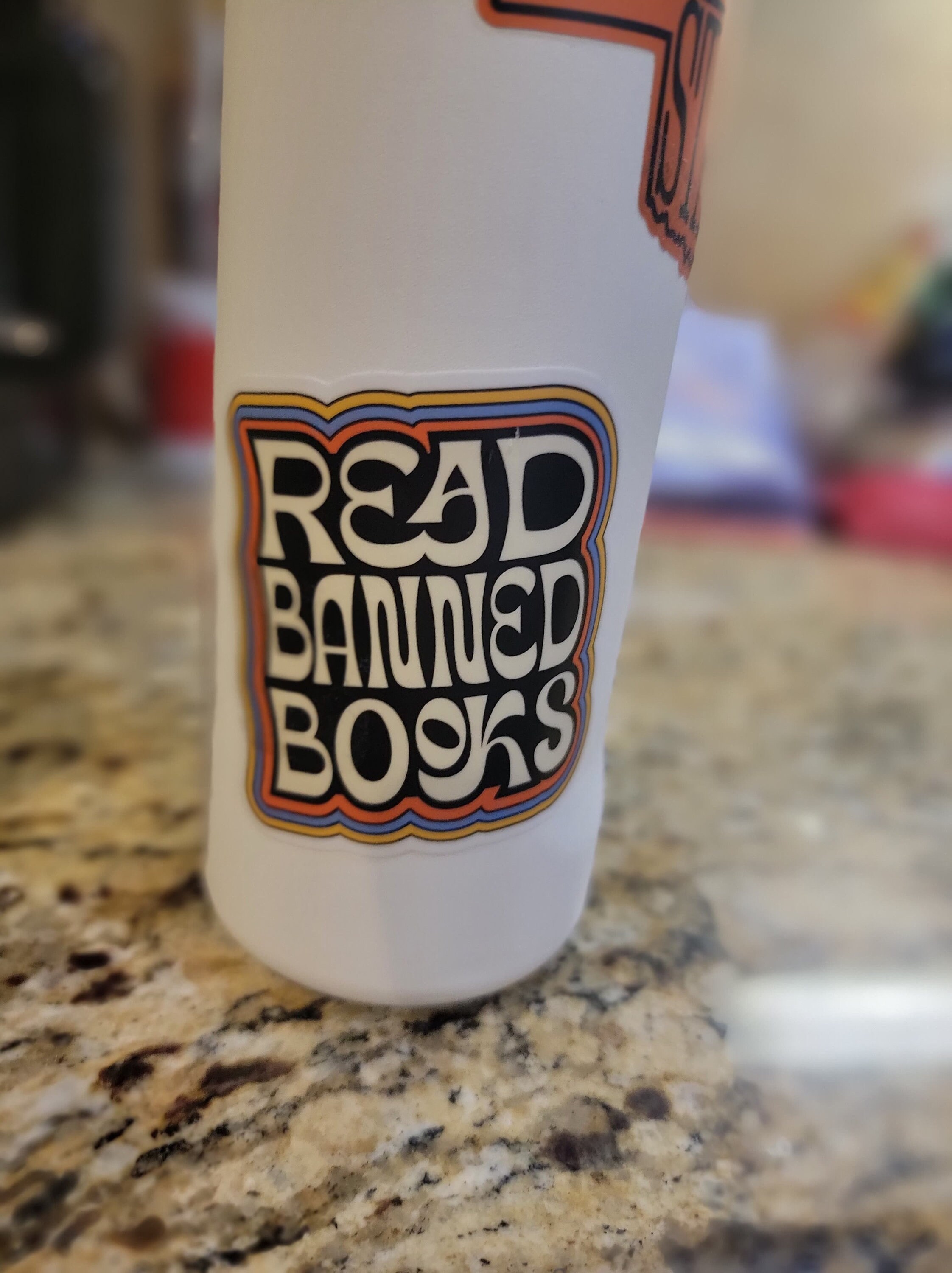 Read Banned Books Vinyl Sticker - Laptop Sticker | Water Bottle Sticker ...