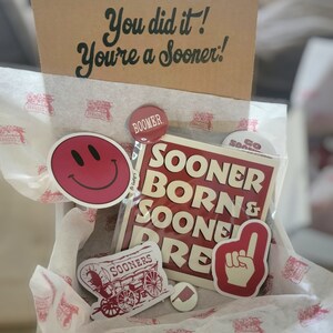 Oklahoma Sooners Gift Box - 2 Sizes | Gift Box for Students Headed to ...