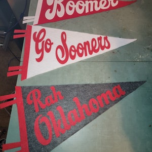 Customizable OU Sooners Felt Pennants | University of Oklahoma | Boomer ...