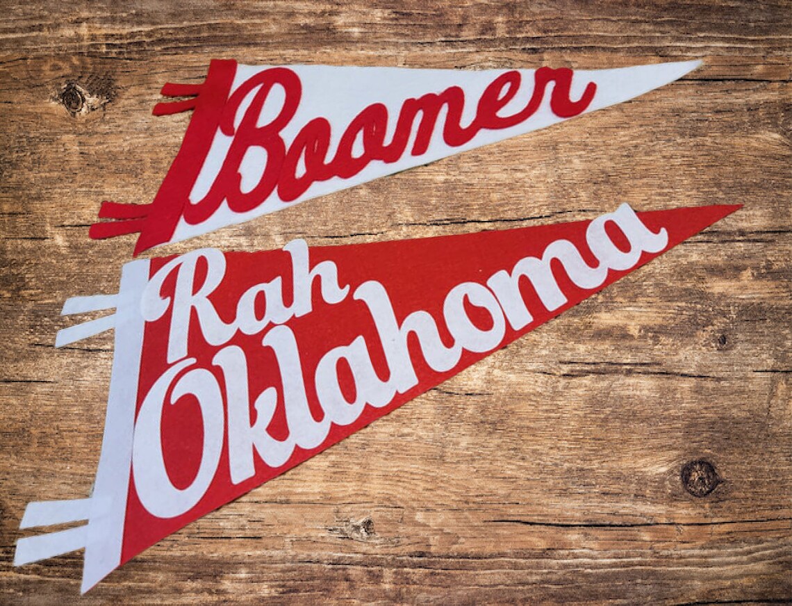 Customizable OU Sooners Felt Pennants University of Oklahoma | Etsy