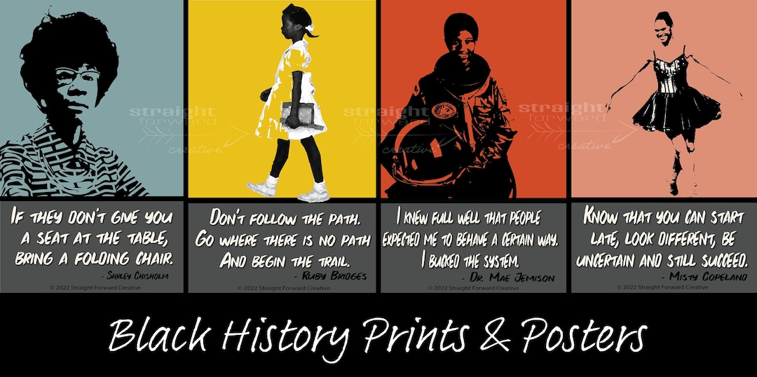 Black History Month Prints & Posters | Shirley Chisholm | Ruby Bridges ...