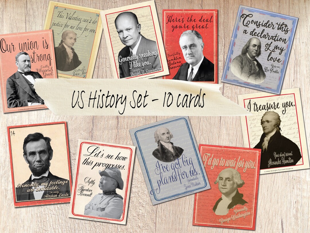 Funny US History Valentines | Founding Fathers | Patriots | Presidents ...