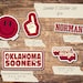 OU SOONERS Vinyl Stickers Set or Individual Officially Licensed ...