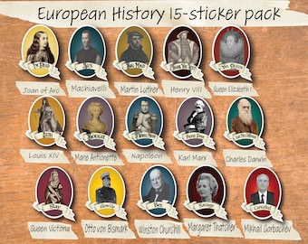 History Stickers - Etsy