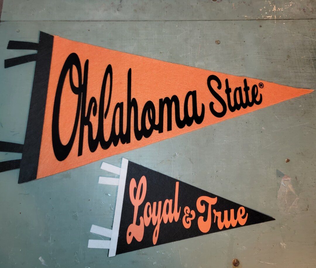 Oklahoma State Custom Felt Pennants OSU Go Pokes Loyal - Etsy