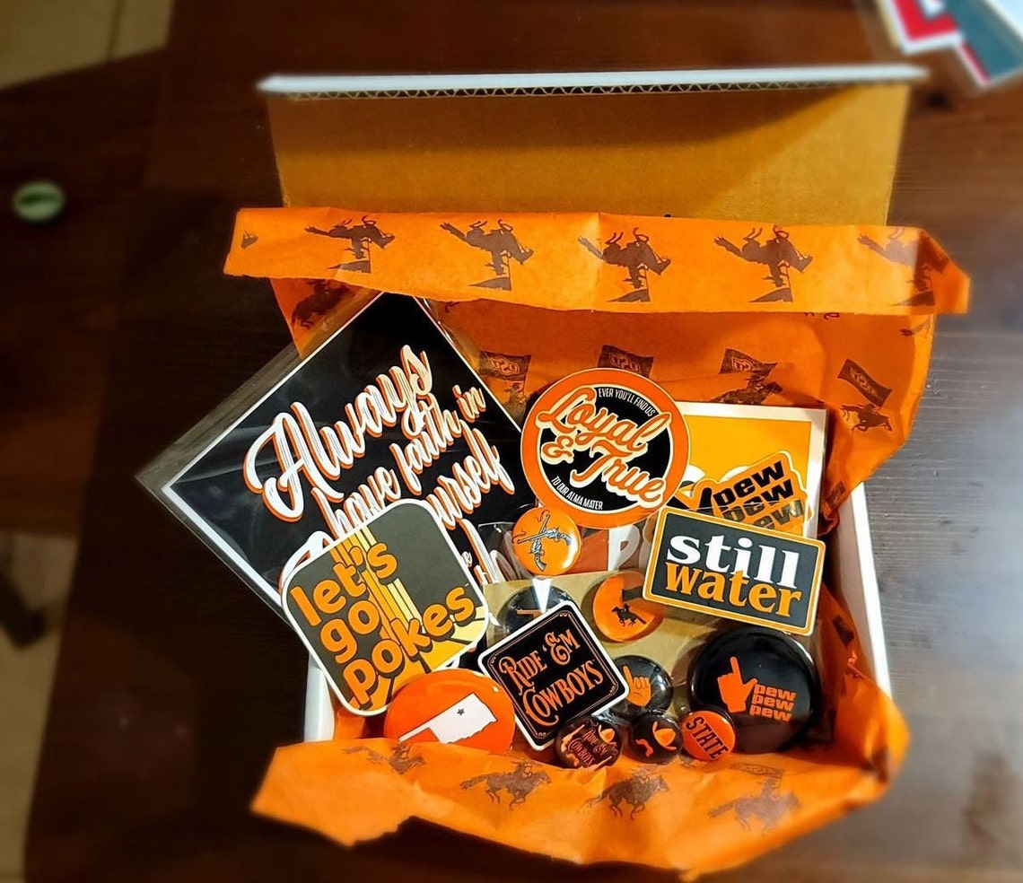 Oklahoma State Gift Box 2 Sizes Gift Boxes for Students - Etsy