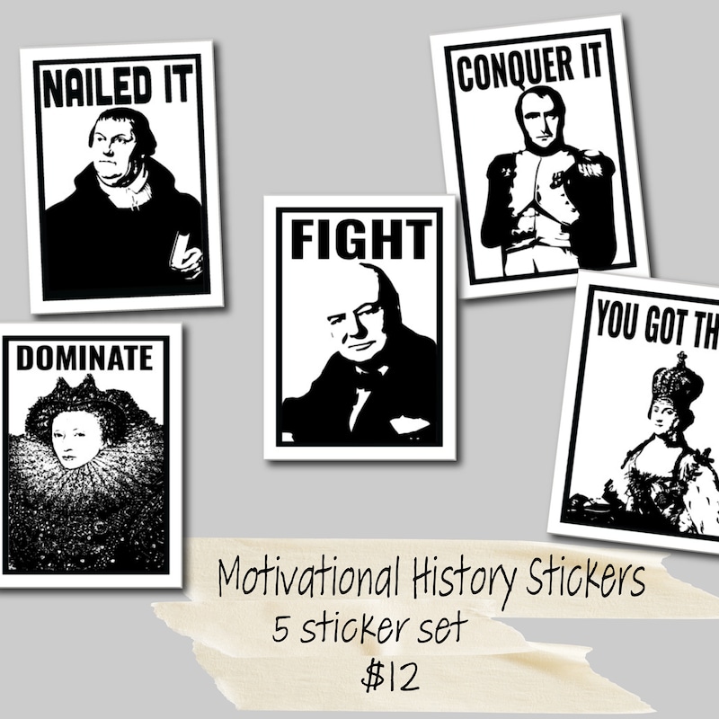 History Stickers - Etsy