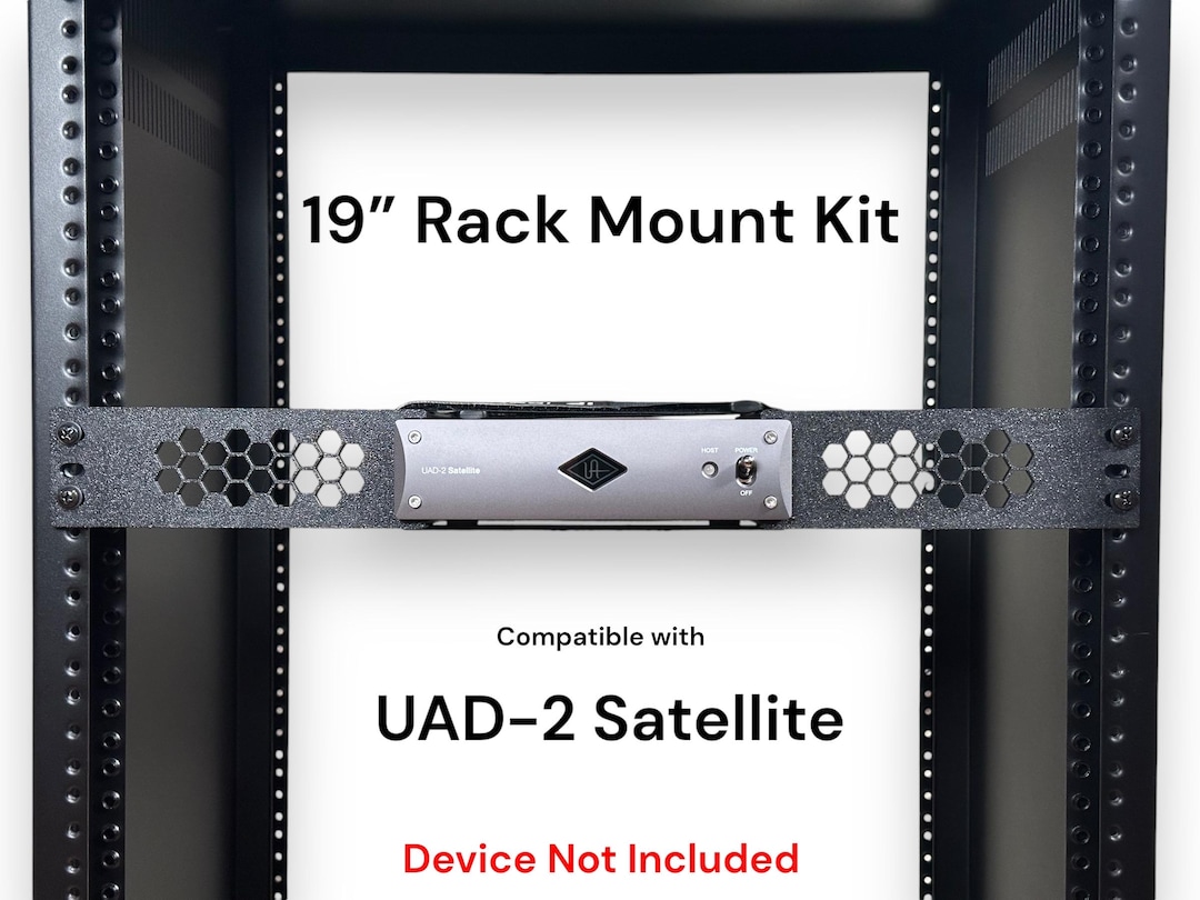 Rack Mount Kit for UAD-2 Satellite Thunderbolt - 19” 1.5U PETG Brackets ...