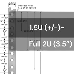 Rack Mount Kit for MOTU Ultralite MK5 - 19” 1.5U PETG Brackets With ...