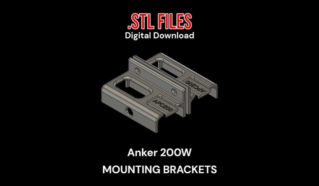 Digital Download - Desk Mounting Brackets for Anker 200W STL Files ...