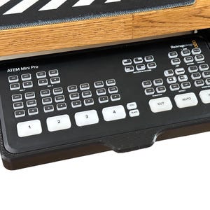 Under Desk Sliding Rail Mounting Kit for ATEM Mini – 30 Degree Tilt ...