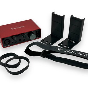 Focusrite Scarlett Solo 3rd Gen 10.5 Inch Rack Mount Kit, PETG Brackets ...