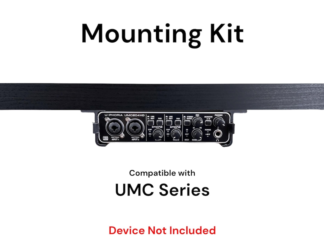 Desk Mount Kit for Behringer UMC202HD, UMC204HD, UMC404HD - Under Desk ...