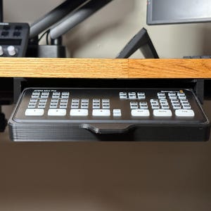 Under Desk Sliding Rail Mounting Kit for ATEM Mini – 30 Degree Tilt ...