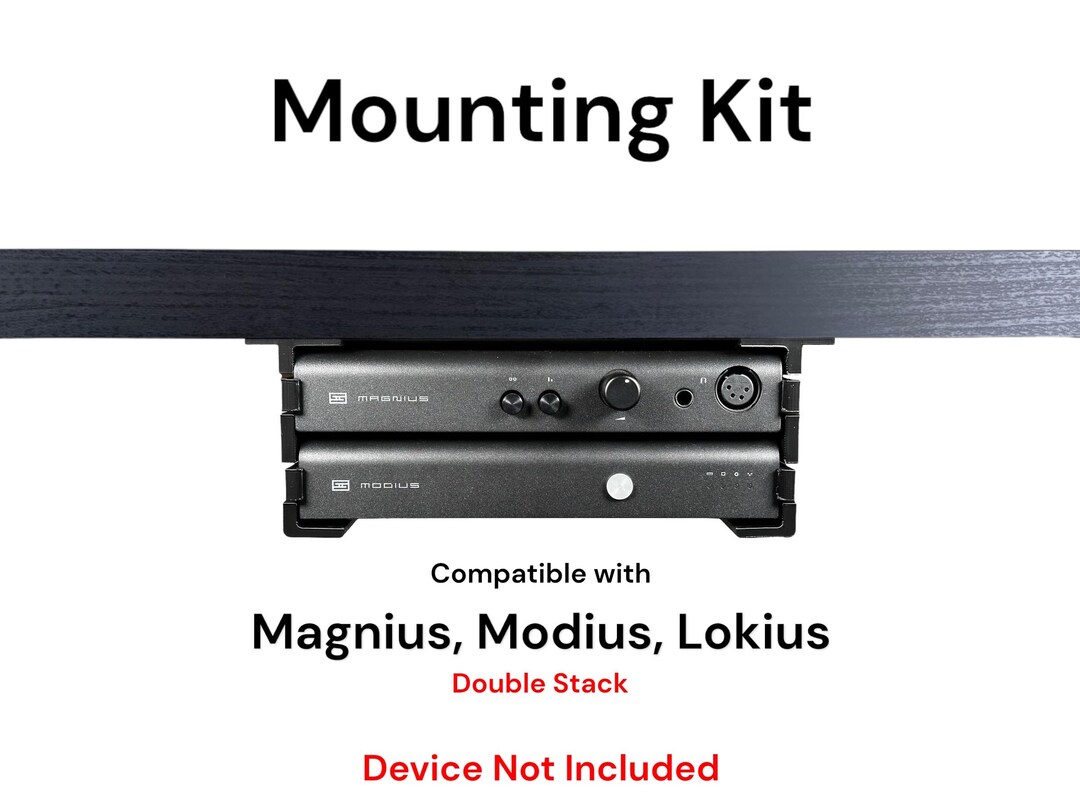 Desk Mount Kit for Schiit Magnius, Modius, Lokius, Double Stack Under ...