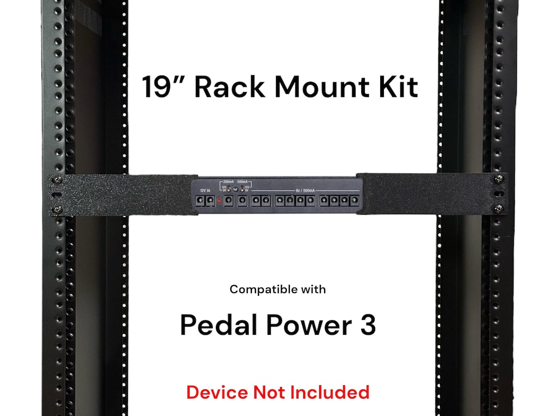 Rack Mount Kit for Voodoo Lab Pedal Power 3 Plus - 19" 1.5U PETG ...
