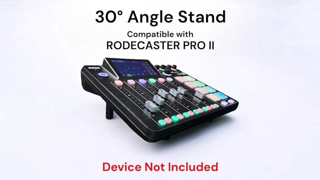 VESA Rear Mounted Riser Stand for Rodecaster Pro 2 - Increase Viewing ...