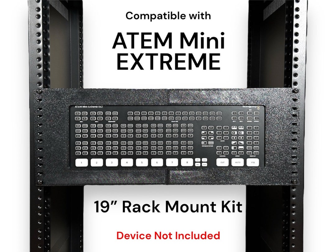 Rack Mount Kit for Blackmagic ATEM Mini Extreme & SDI – Durable ...