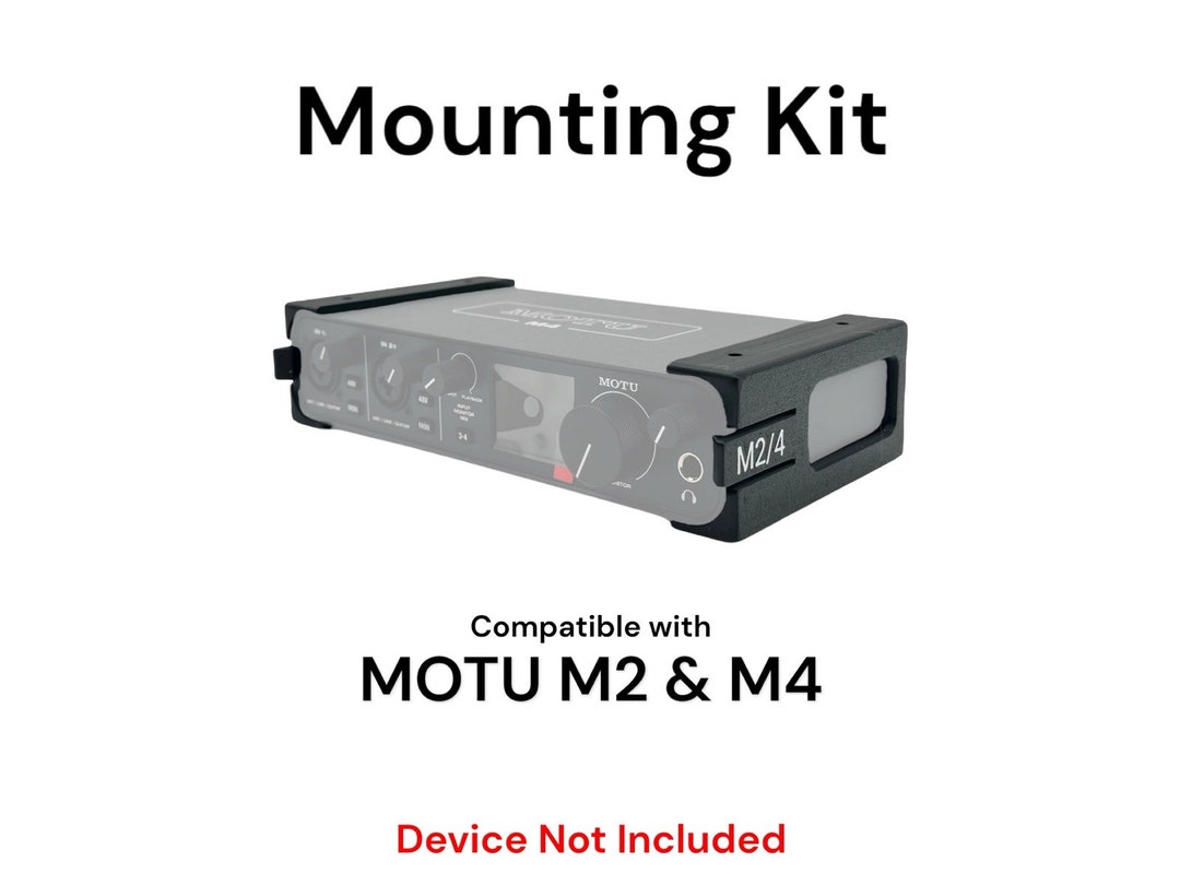 Under Desk Mount for MOTU M2 / M4 USB Audio Interface With Mounting Kit ...