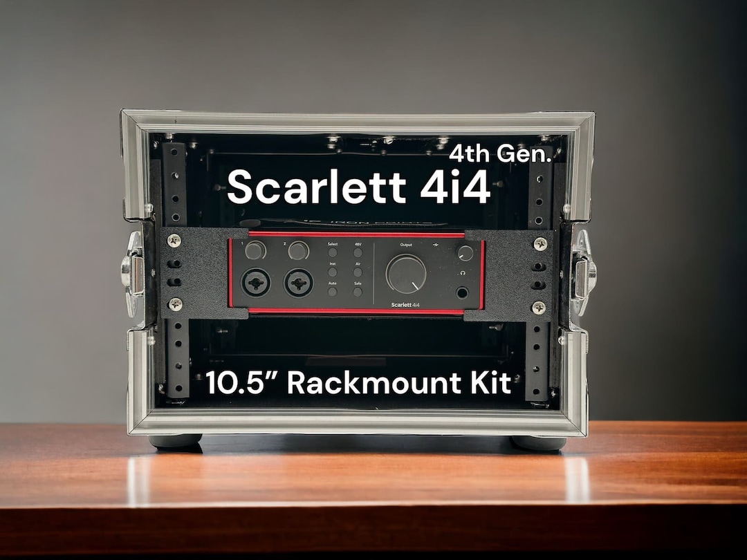 Rack Mount Kit for Focusrite Scarlett 4i4 4th Gen - 10.5” 1.5U PETG ...