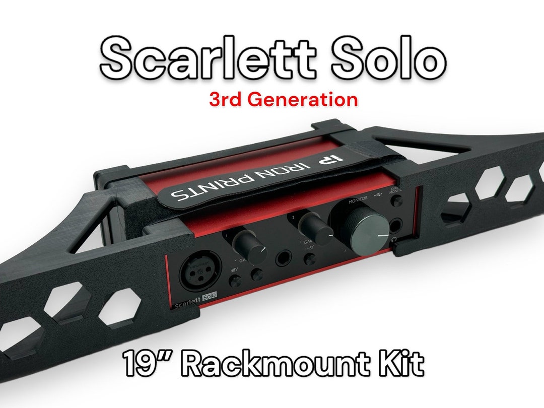 Focusrite Scarlett Solo 3rd Gen 19 Inch Rack Mount Kit 1.5U PETG ...