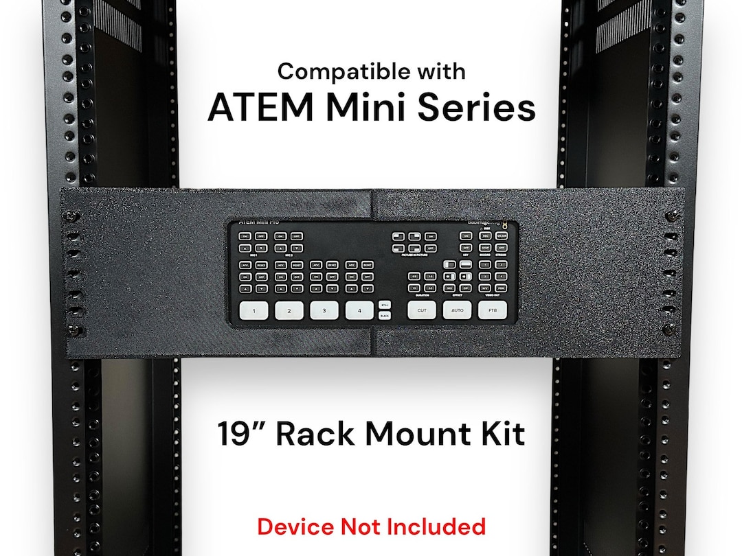 Rack Mount Kit for ATEM Mini & SDI – Durable Brackets for Studio ...