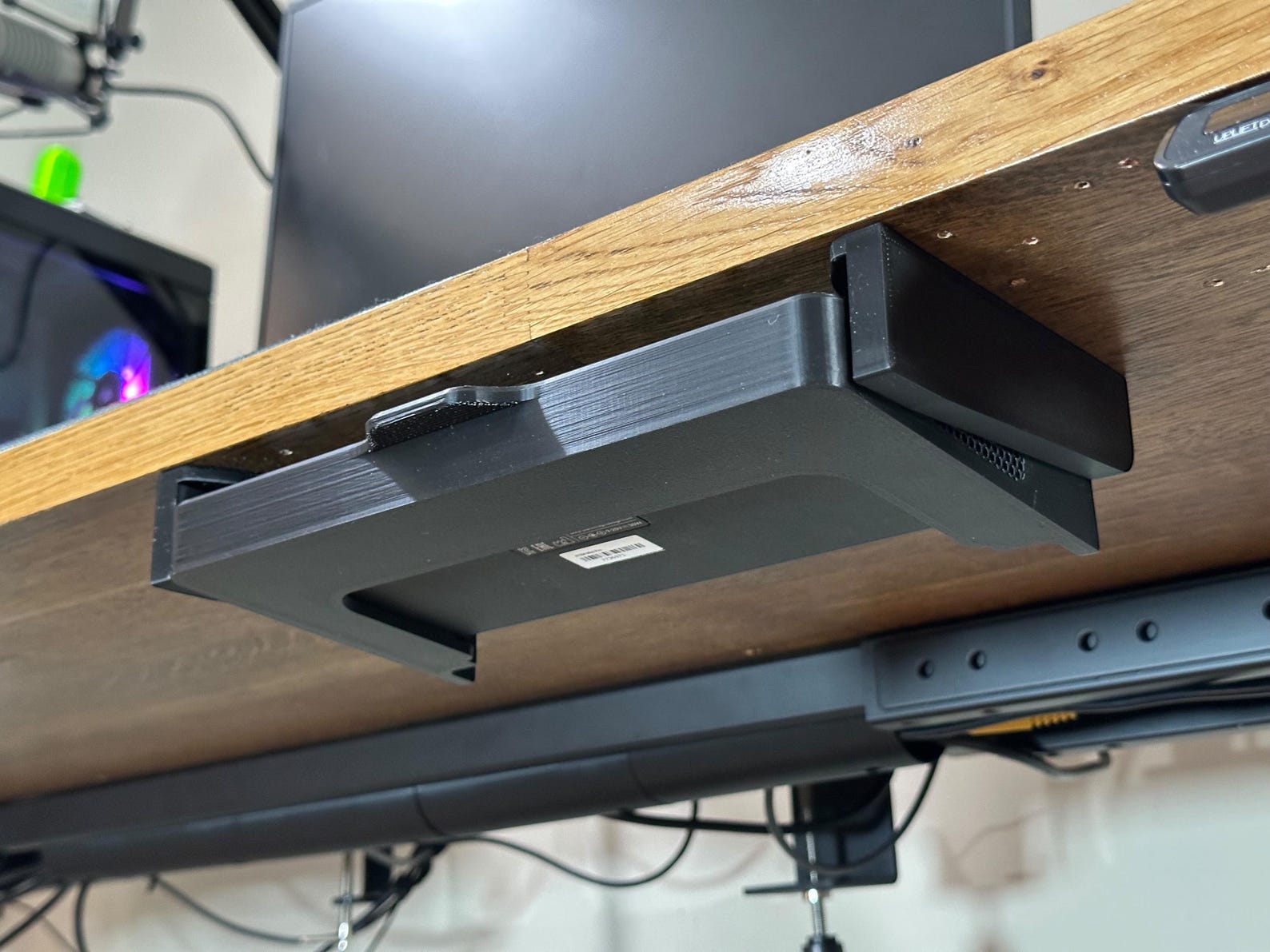 Under Desk Sliding Rail Mounting Kit for ATEM Mini – 30 Degree Tilt ...