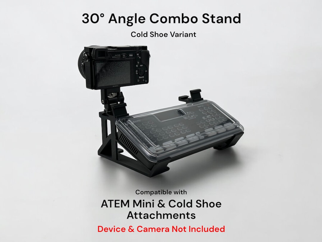 Combo Stand for ATEM Mini Series & Multiple Cold Shoe Attachment Slots ...
