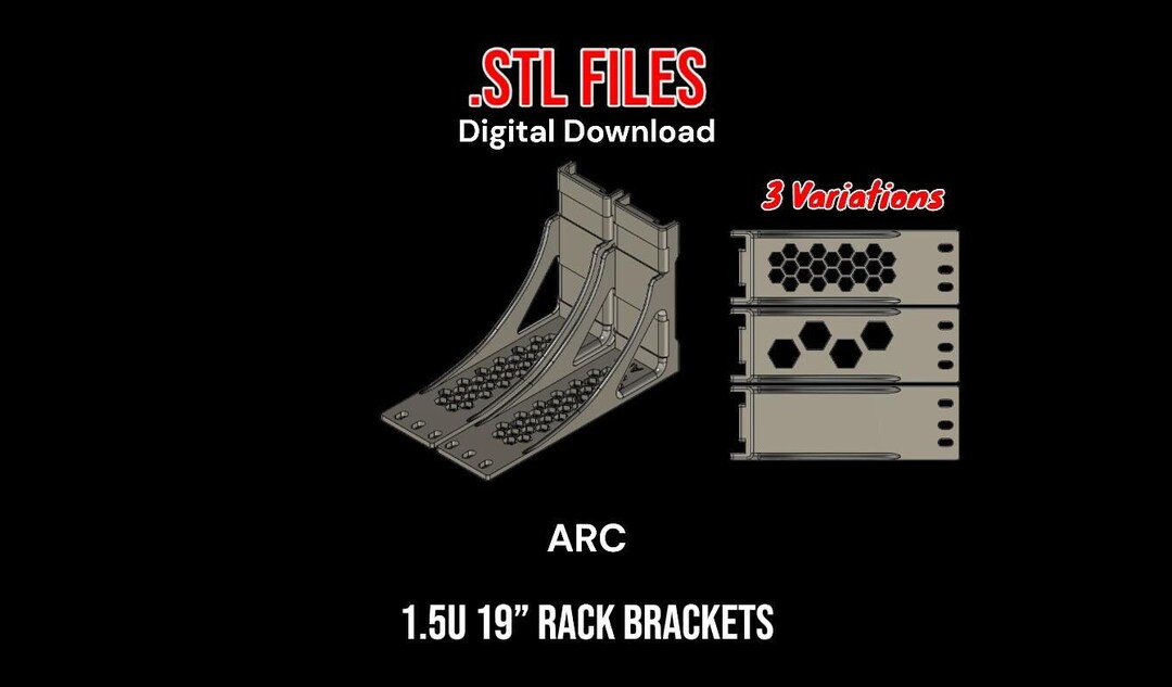Digital Download 1.5U Rack Mount Kit for IK Multimedia ARC Studio - STL ...