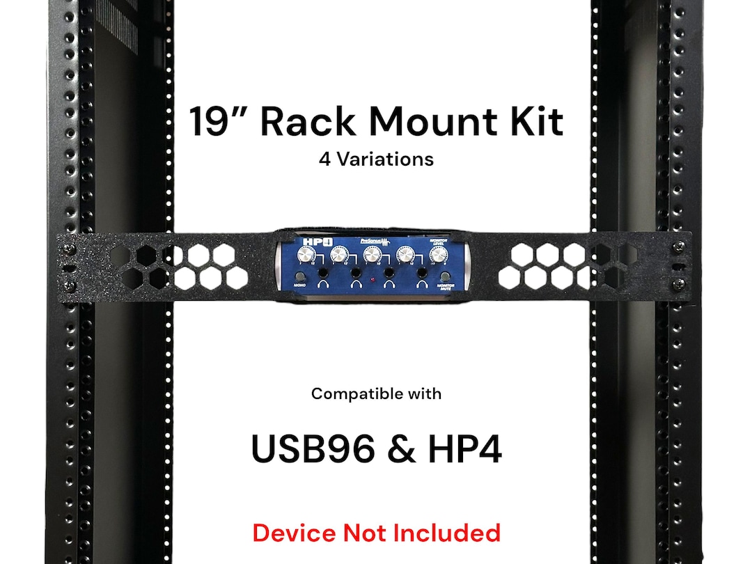 Rack Mount Kit for Presonus USB96 Audiobox or HP4 - 19” 1.5U PETG ...