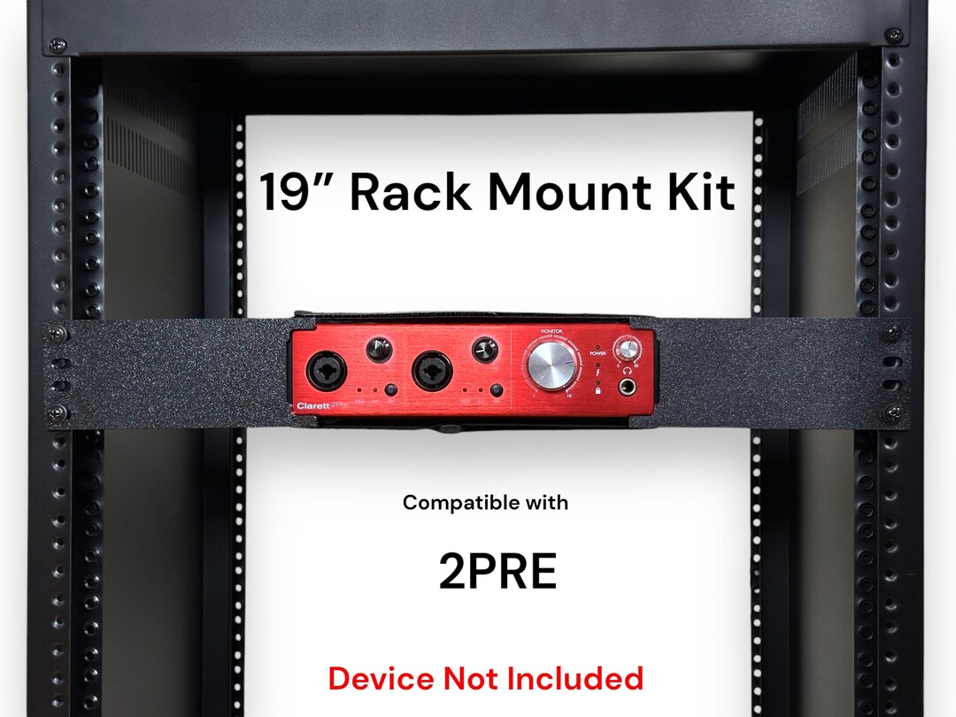 Rack Mount Kit for Clarett 2PRE Audio Interface - 19” 1.5U PETG ...