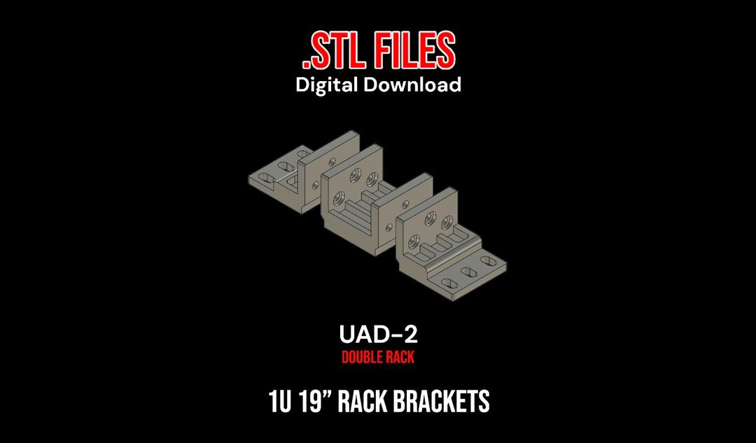 Digital Download 1.5U Rack Mount Kit for Double Mounting UAD-2 ...