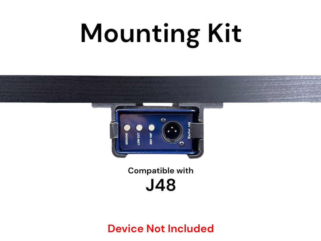 Desk Mount Kit for Radial Engineering J48 - Under Desk Mount Brackets ...
