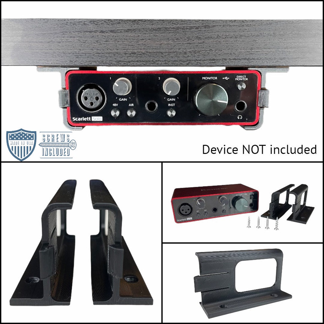 Focusrite Scarlett Desk Mount Release Tab reversible Solo 3rd ...
