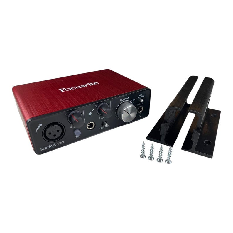 Desk Mount Kit for Focusrite Scarlett Solo (2nd Gen) - Under Desk Mount ...