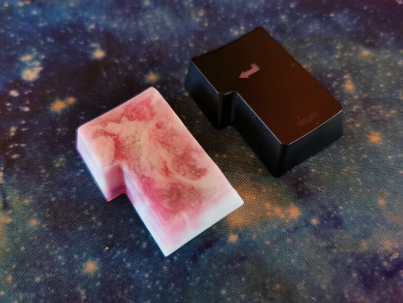 Artisan Keycap Cloudy Pink Resin Art Key Cap SA Profile for Cherry MX ...