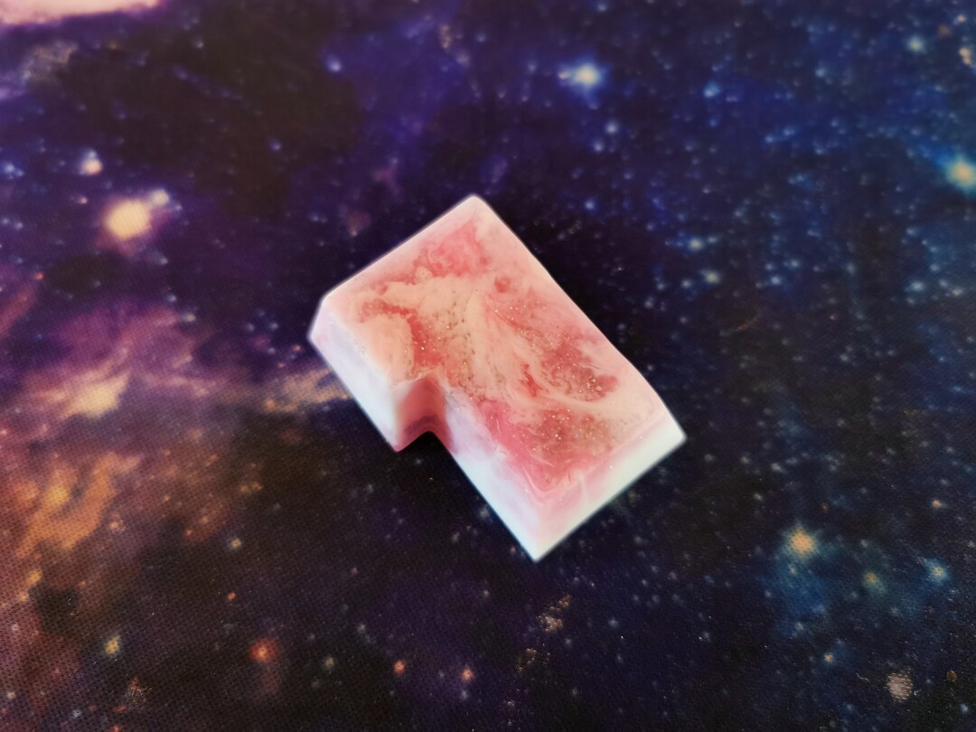 Artisan Keycap Cloudy Pink Resin Art Key Cap SA Profile for Cherry MX ...