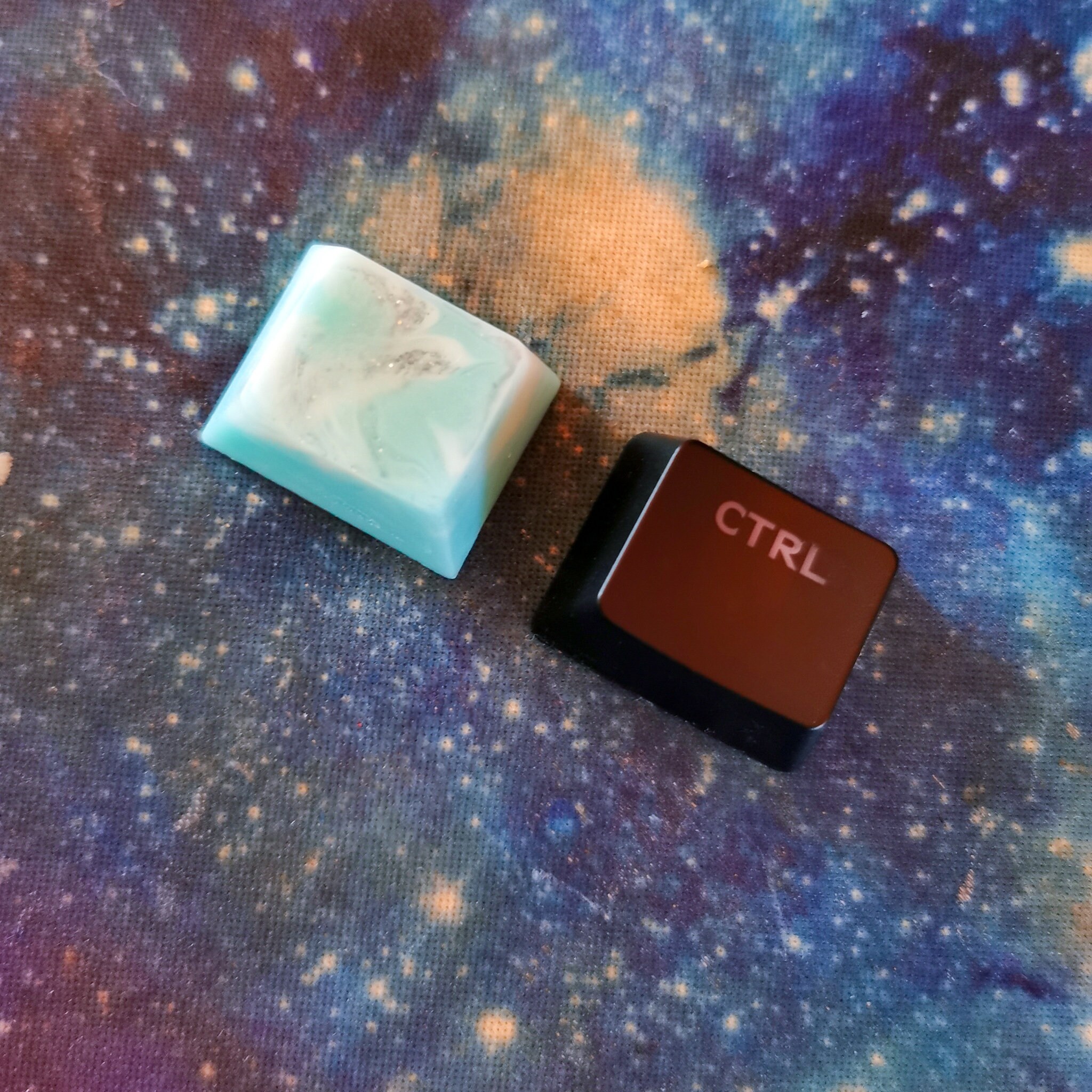 Artisan Keycap Cloudy Pink Resin Art Key Cap SA Profile for Cherry MX ...