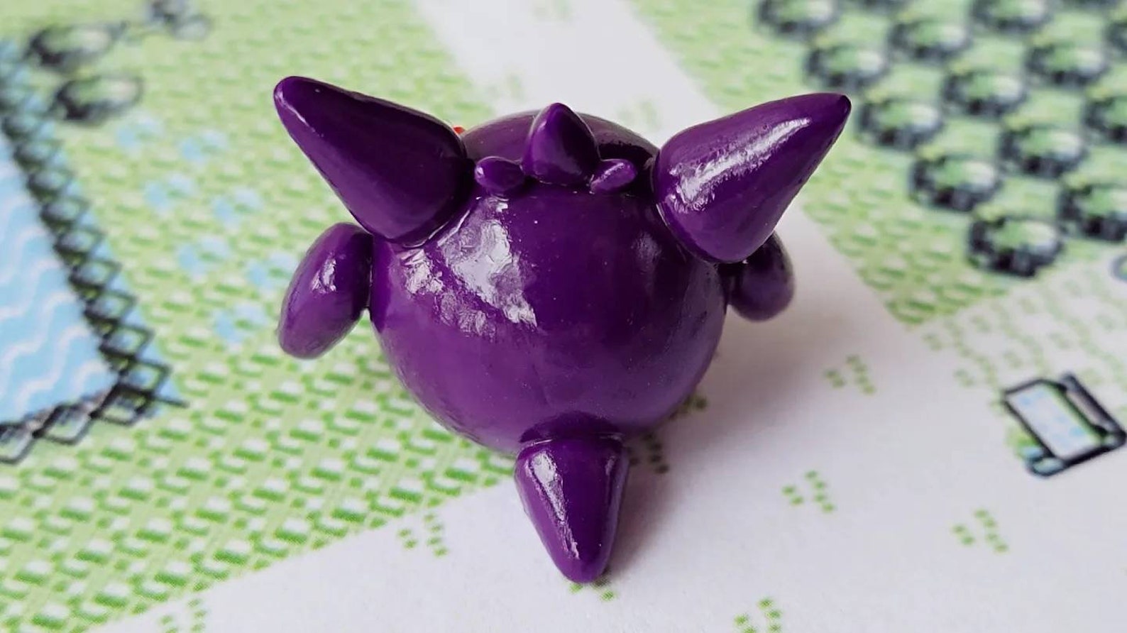 Gengar, Pokémon Desk Accessory/cake Topper Polymer Clay - Etsy