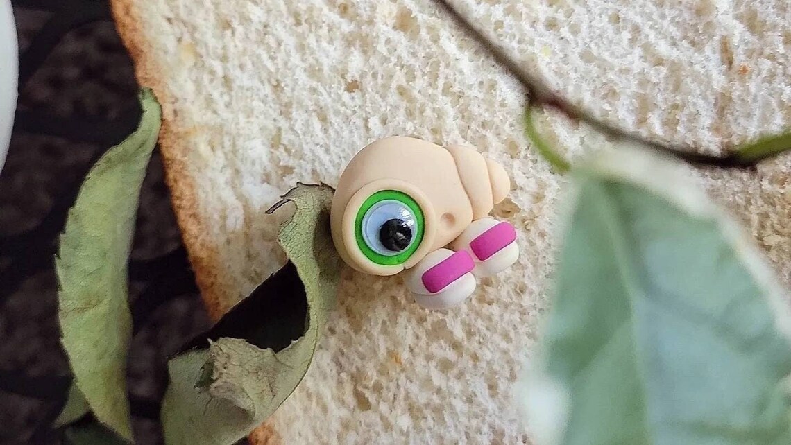 Marcel the Shell With Shoes on Polymer Clay - Etsy