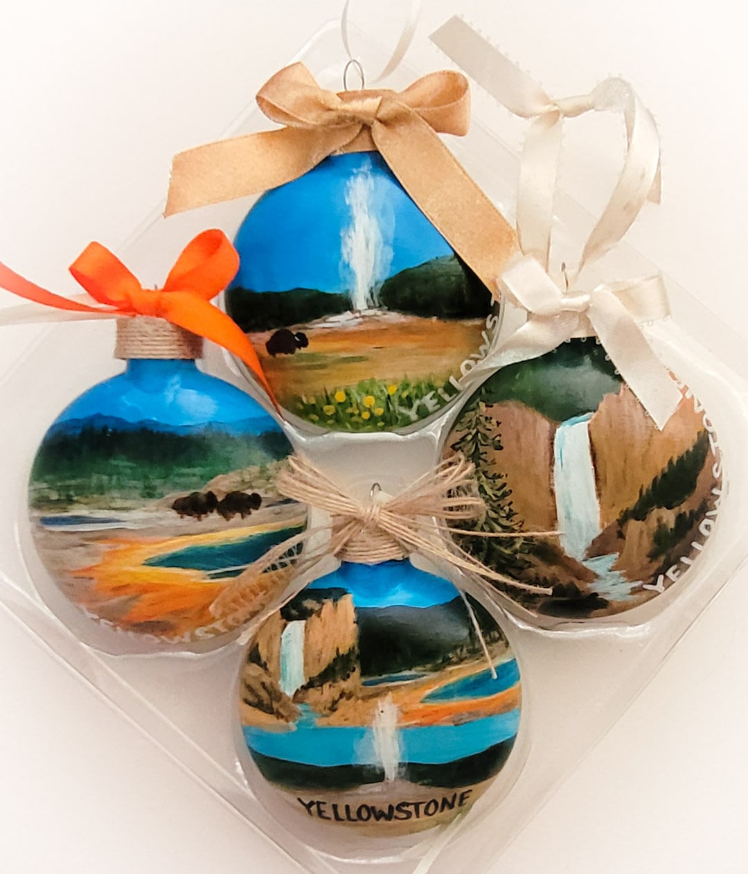 Yellowstone National Park Ornament | Souvenirs | Keepsake | Hand ...